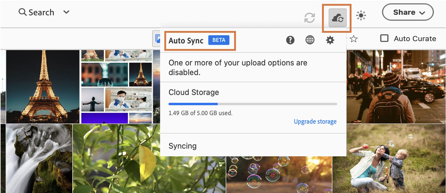 Auto sync your files using Cloud storage (Beta)